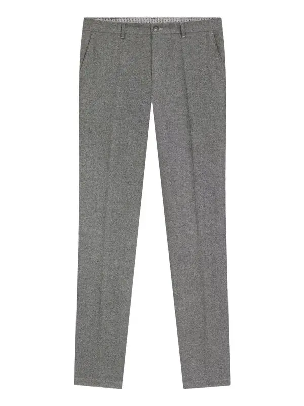 BOSS Herringbone Trousers - Grey