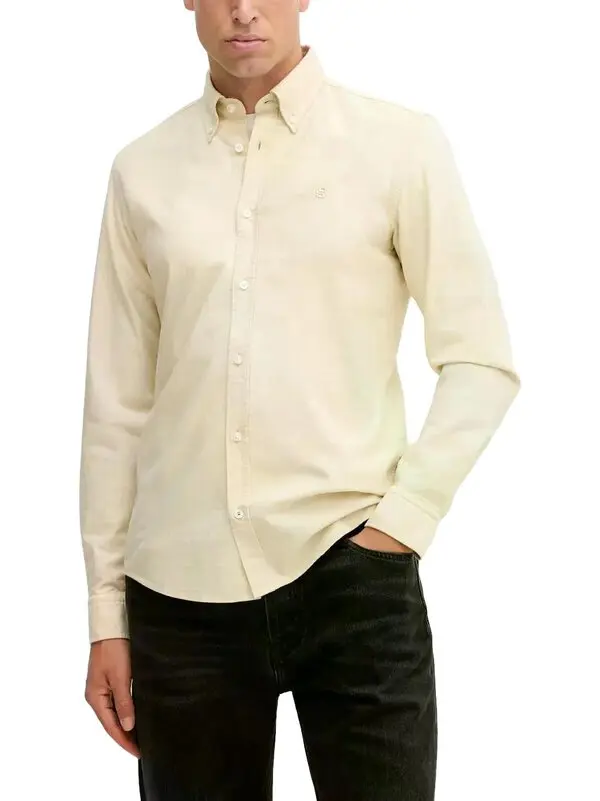 BOSS Cotton Shirt - Yellow
