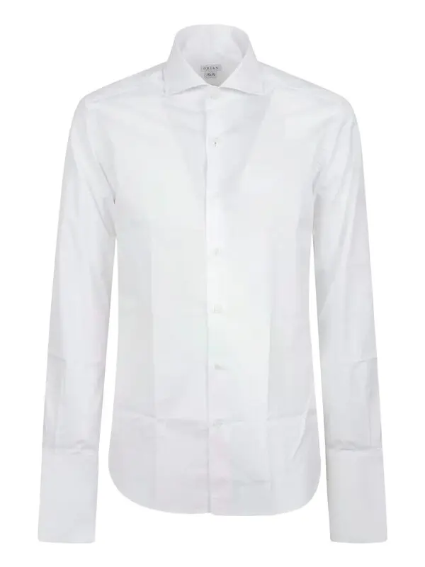 ORIAN Point-collar Cotton Shirt - White