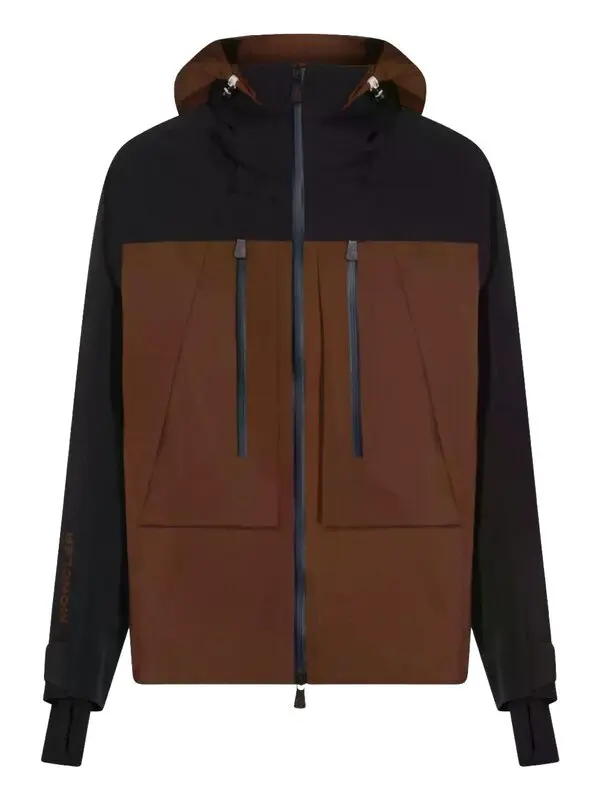 Moncler Hooded Ski Jacket - Brown