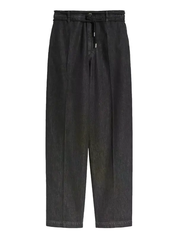Max Mara Drawstring Trousers - Black