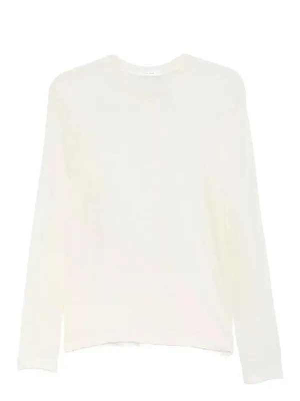 THE ROW Amia Long-sleeve Top - Neutrals