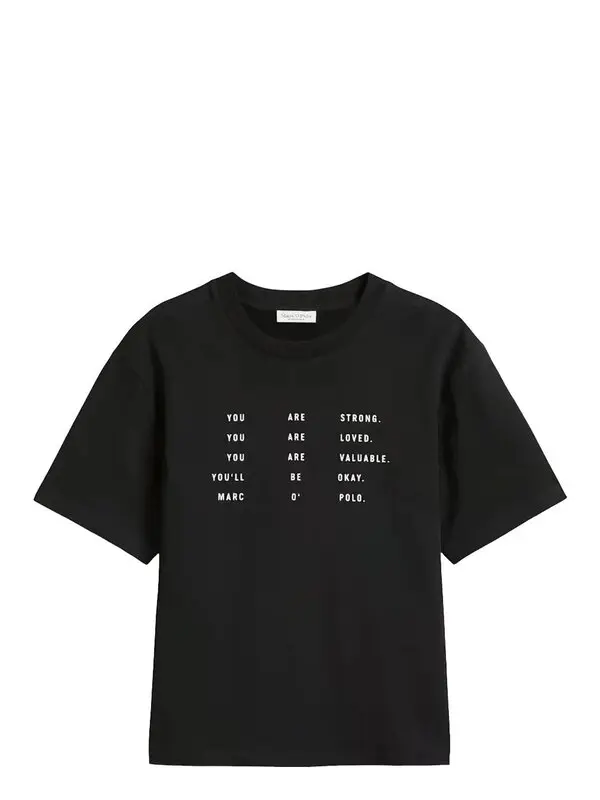Marc O'polo Slogan-print T-shirt - Black