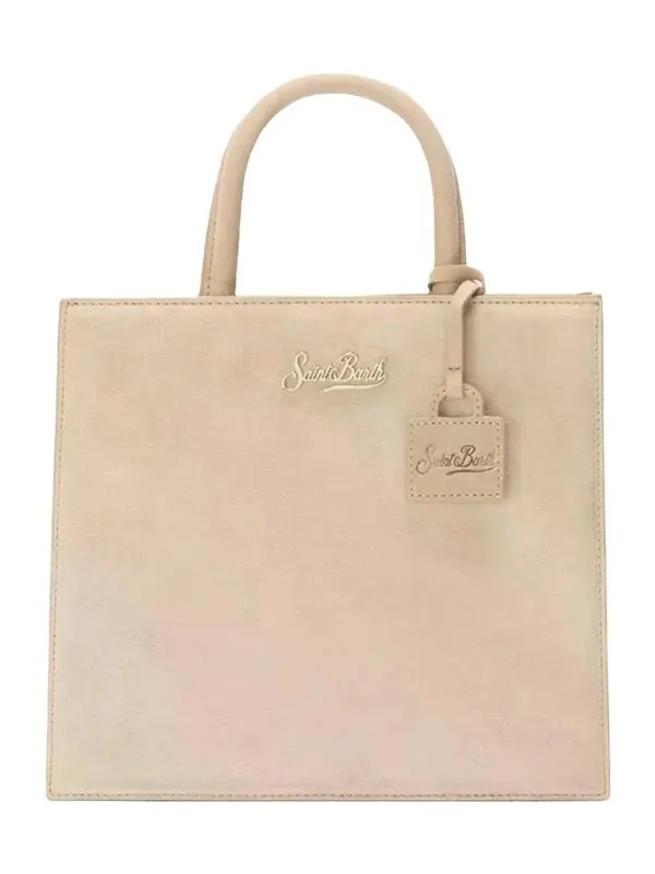 MC2 SAINT BARTH Midi Logo Patch Tote Bag - Neutrals