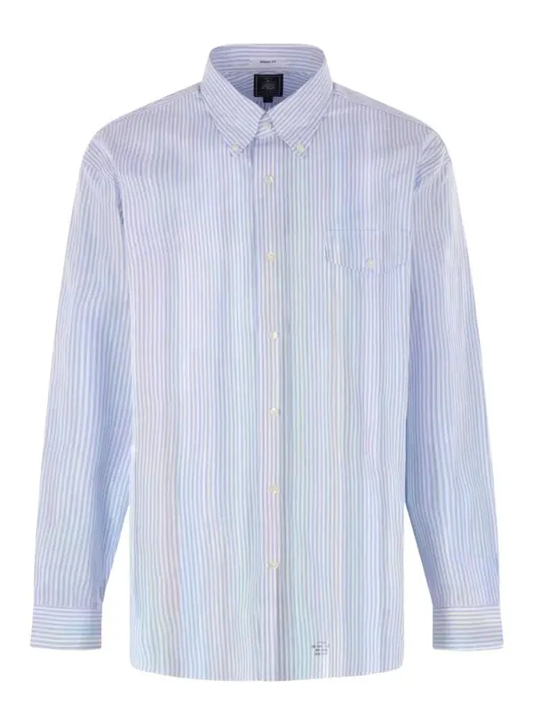 J.PRESS Striped Button-down Shirt - Blue