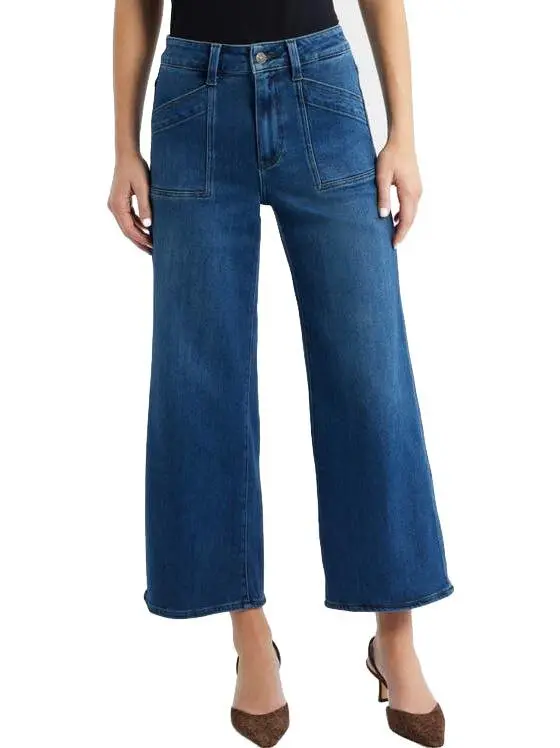Paige Anessa Slant Pocket High-waist Wide Leg Jeans - Agenda