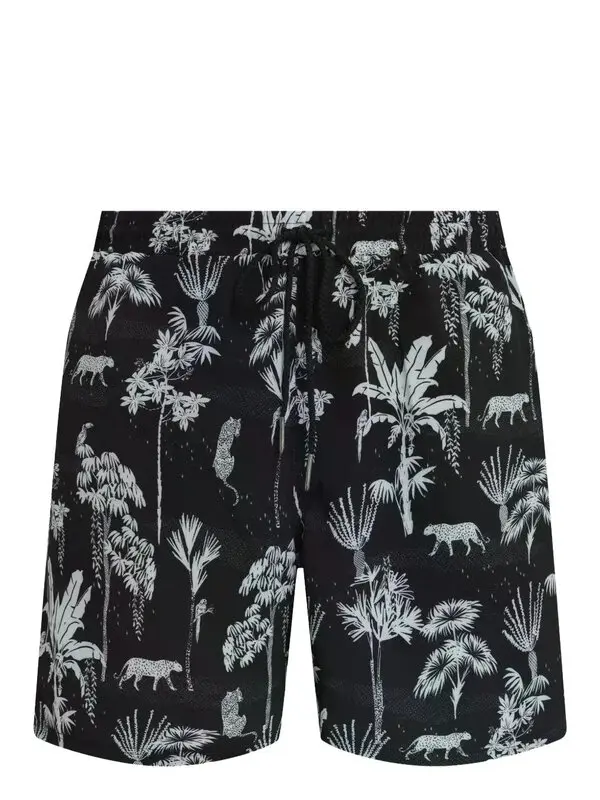 LYGIA & NANNY Printed Swim Shorts - Black