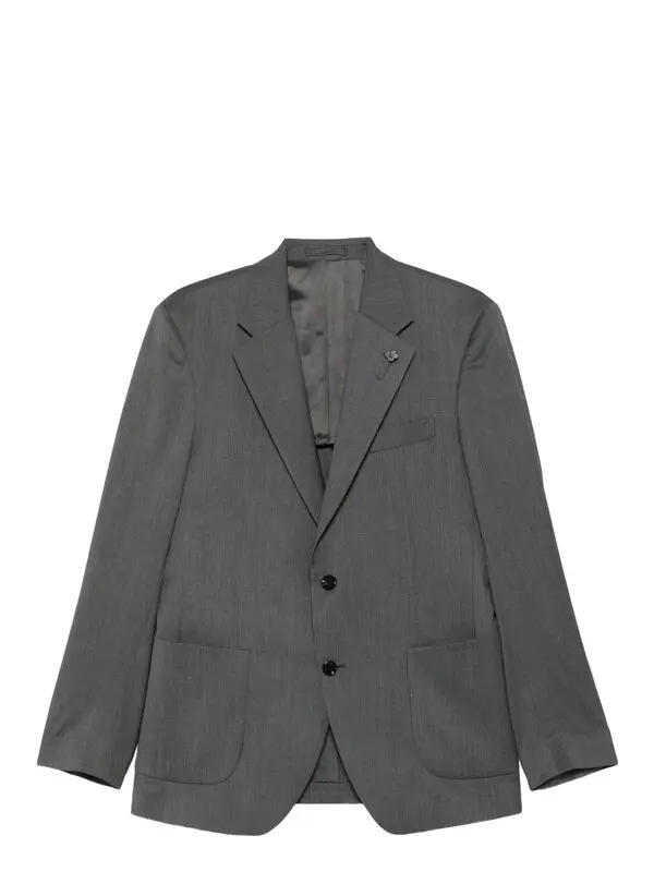 LARDINI Button-up Blazer - Grey