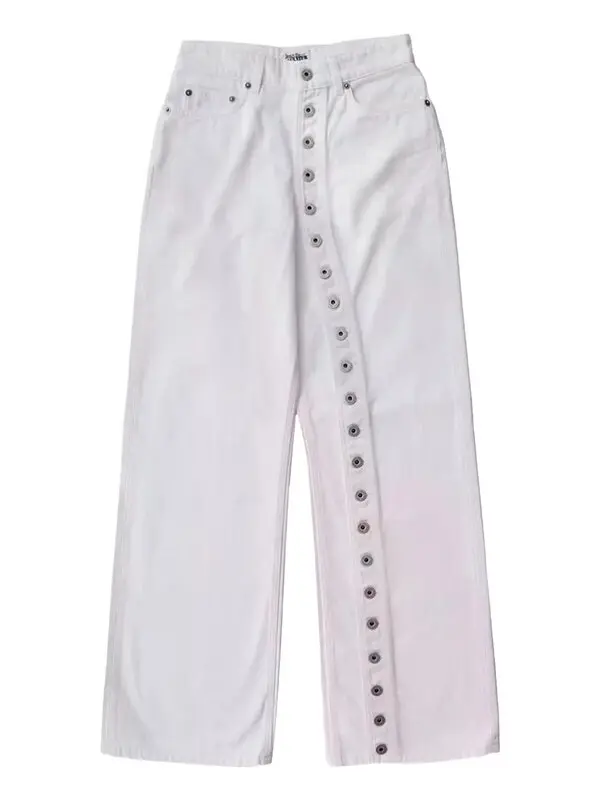 Jean Paul Gaultier Buttoned-up Jeans - White