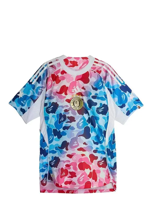 A BATHING APE X Adidas Football Graphic-print Jersey - White