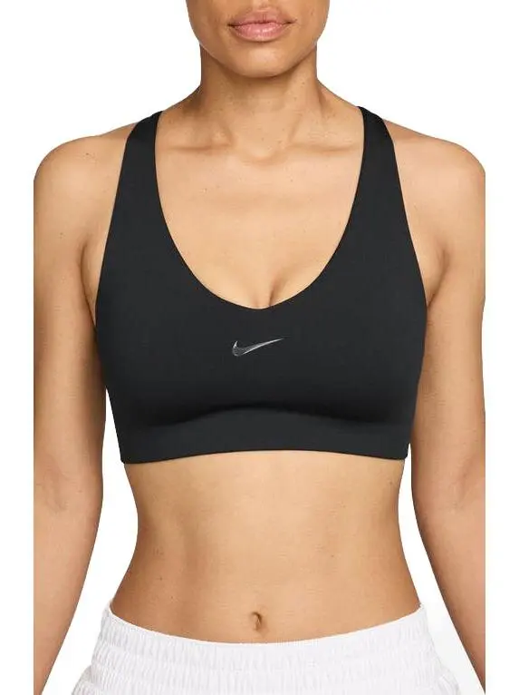 Nike Universa Dri-fit Padded Sports Bra - 010 Black/dkskgy