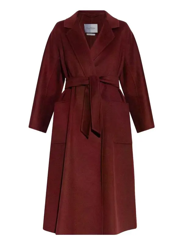 Max Mara Ludmilla Belted Coat - Red