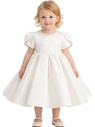 TULLEEN Suncrestia Pearl-accented Dress - Ivory