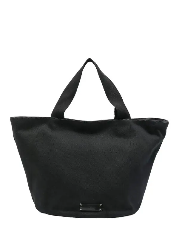 THE ROW Sisal Logo-plaque Tote Bag - Black