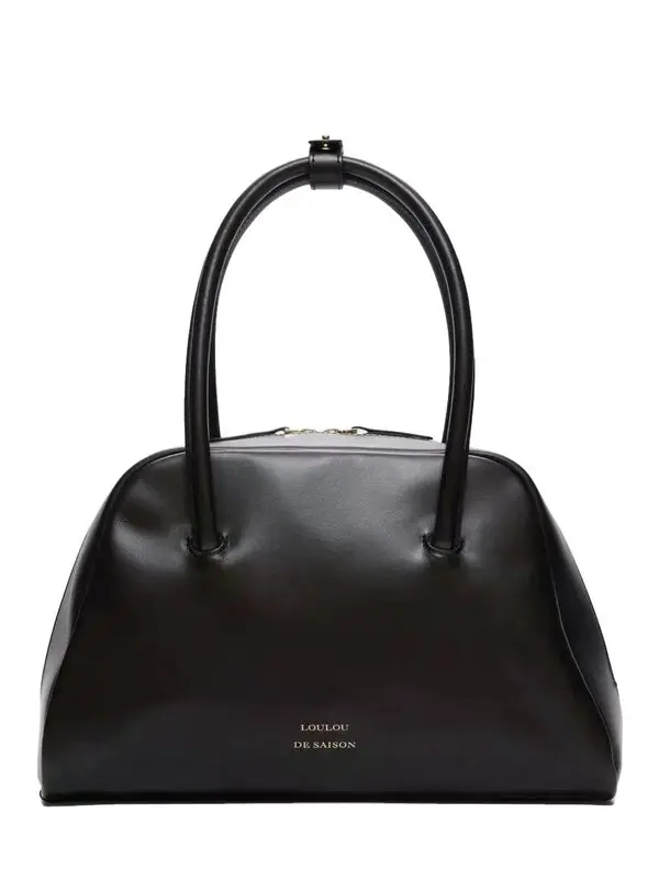Loulou De Saison Vesper Double-handle Shoulder Bag - Black