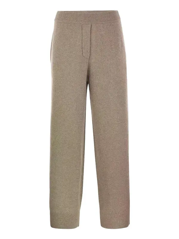 Brunello Cucinelli Rib-knit Track Pants - Neutrals