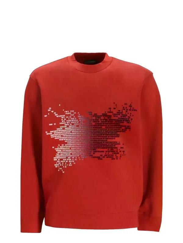 Emporio Armani Graphic-print Sweatshirt - Red