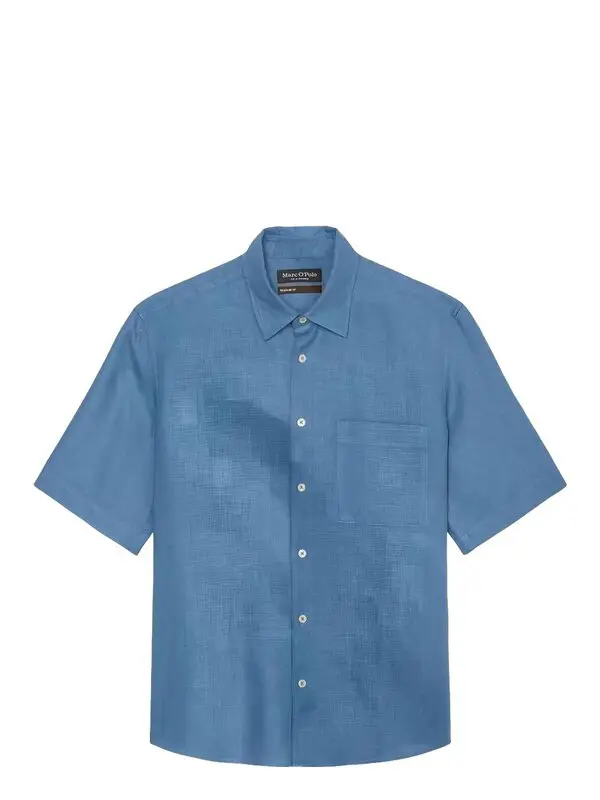 Marc O'polo Short-sleeve Button-up Shirt - Blue