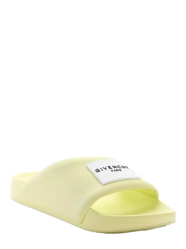 Givenchy Label Slide Sandal - Green