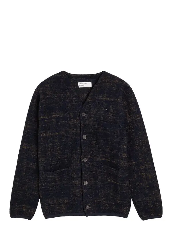 Universal Works Wool-blend Cardigan - Navy