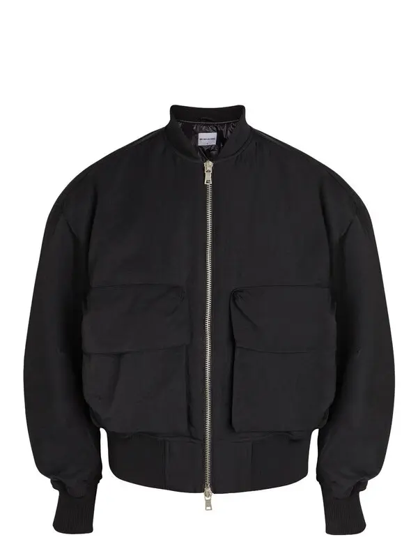 MKI MIYUKI ZOKU Quilted Nylon Bomber Jacket - Black