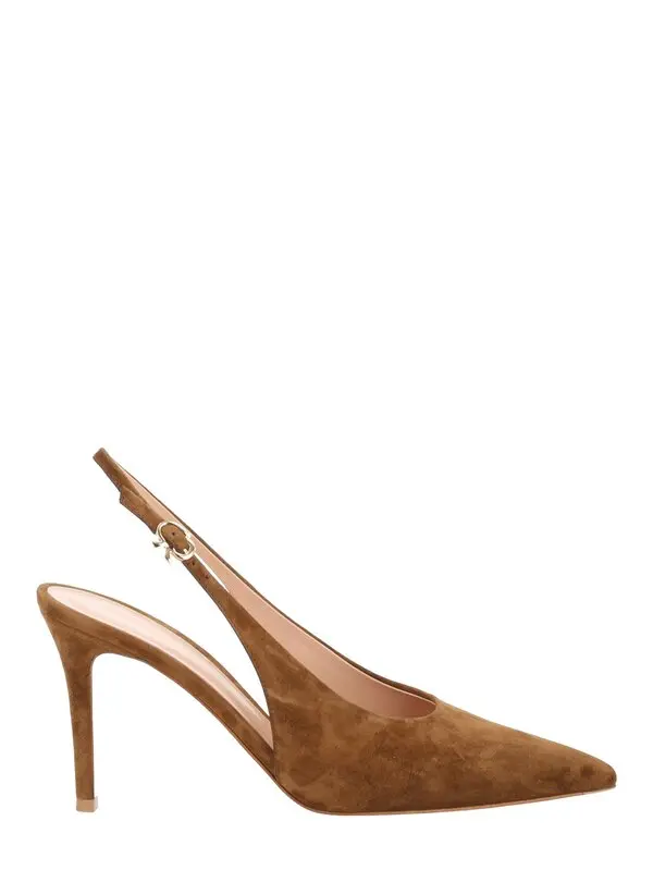GIANVITO ROSSI Robbie Slingbacks - Brown