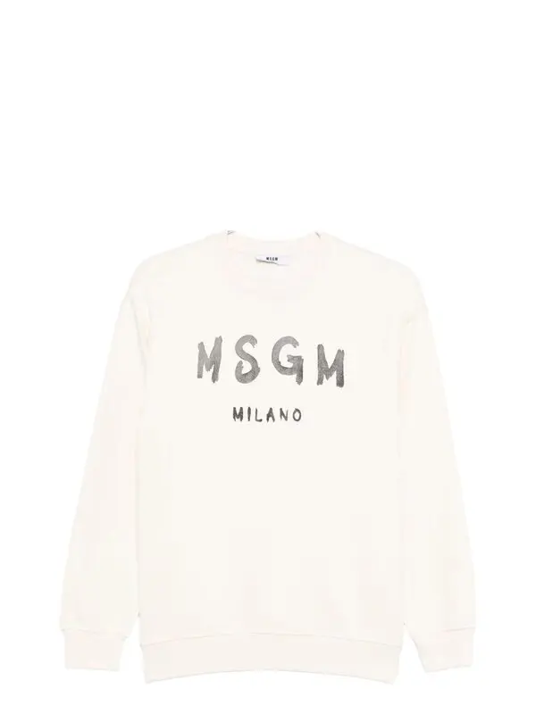 MSGM Logo Sweatshirt - Beige
