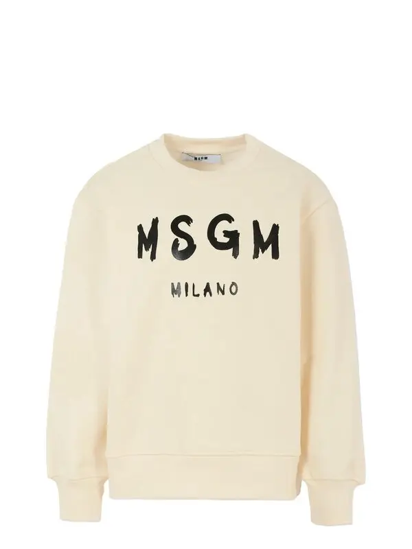 MSGM Sweatshirt With Logo - Black