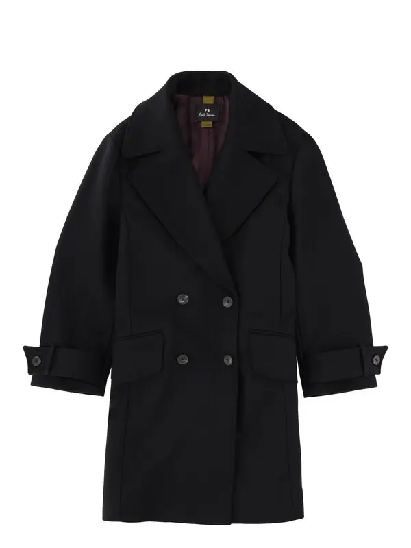 Paul Smith Double-breasted Coat - Black