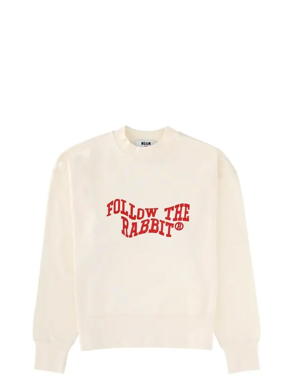 MSGM Oversized Sweatshirt - White