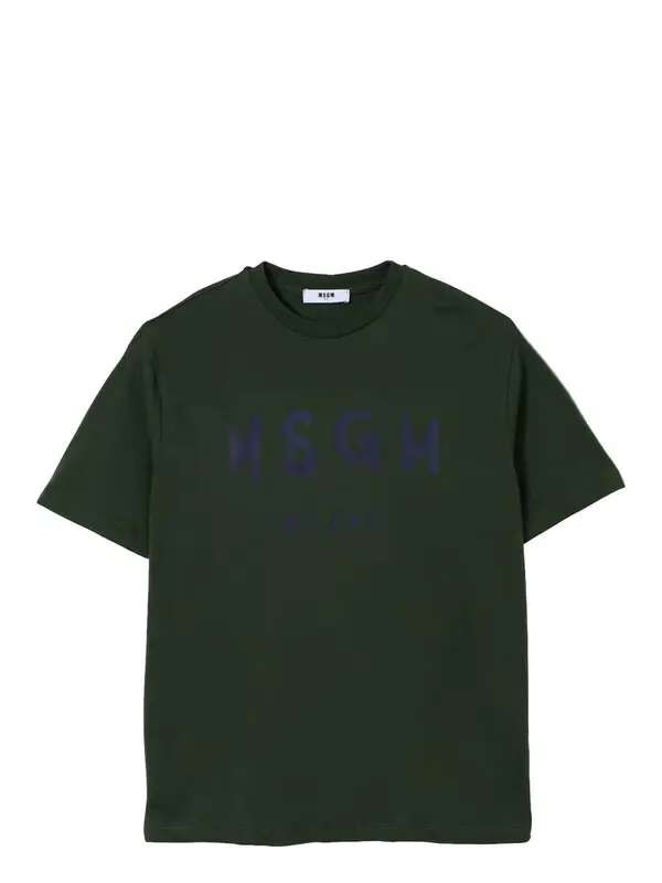 MSGM Logo T-shirt - Green