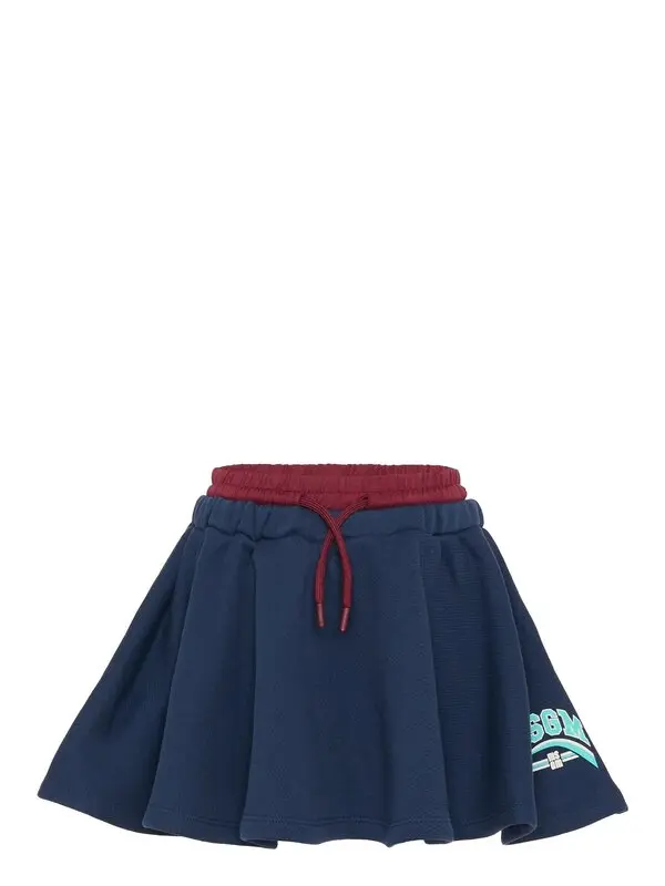 MSGM Skirt With Logo - Red