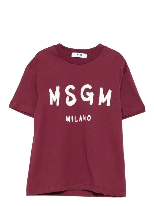 MSGM T-shirt With Logo - Red