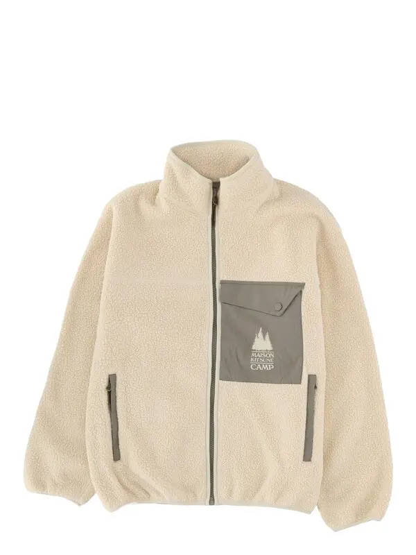 Maison Kitsuné Fleece Jacket - Powder