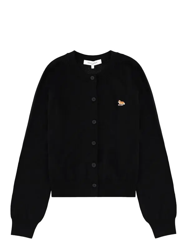 Maison Kitsuné Baby Fox Cardigan - Black