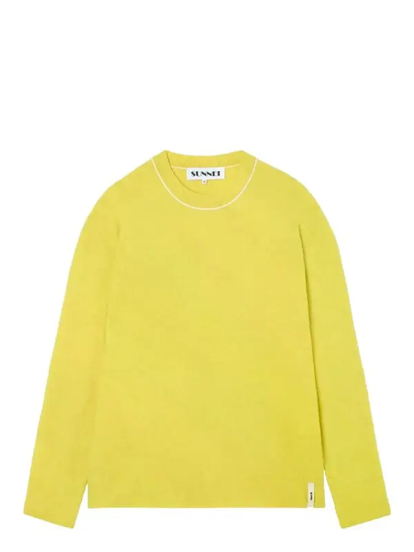 Sunnei Crew-neck Sweater - Yellow
