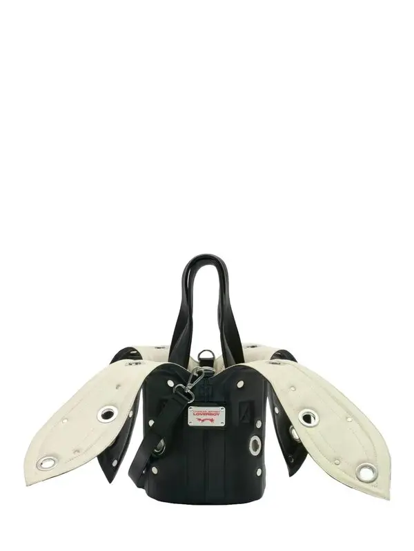 CHARLES JEFFREY Eyelet-detail Tote Bag - Black