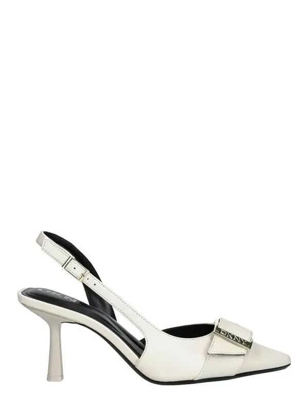 Dkny Buckle-detail Slingback Pumps - Neutrals