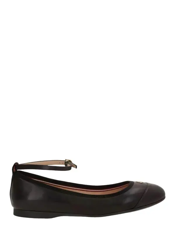 Bally Ankle-strap Ballet Flats - Black