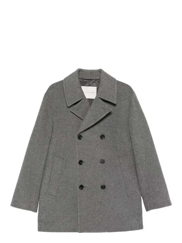 Mackintosh Double-breasted Coat - Grey