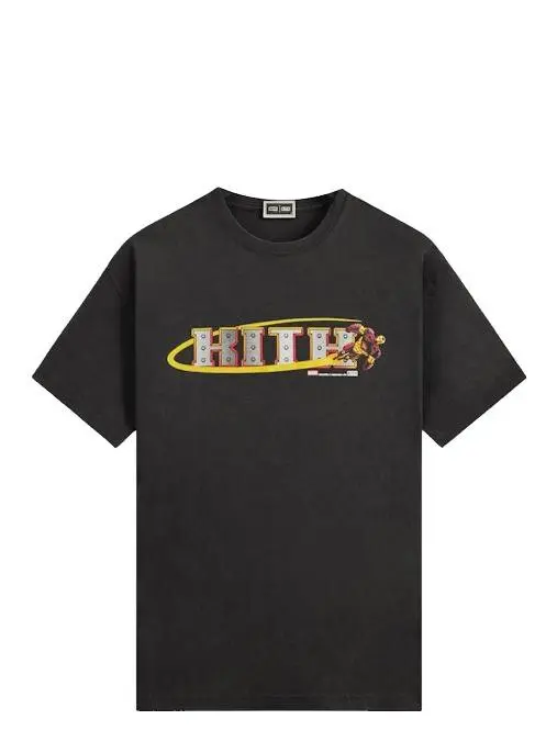 Kith X Marvel Iron Vintage Tee Shirt - Black