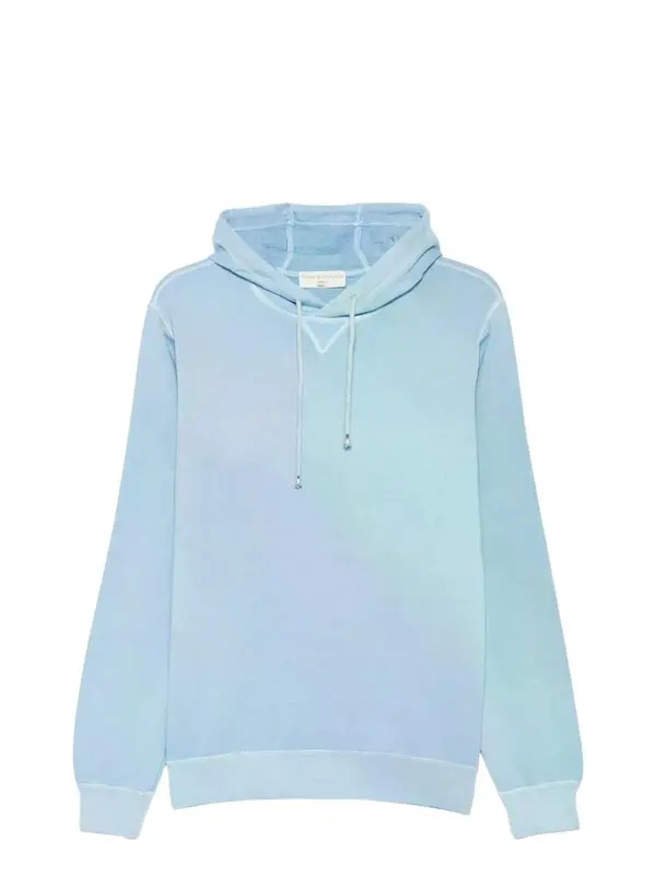 FILIPPO DE LAURENTIIS Cotton Hoodie With Drawstring Fastening - Blue