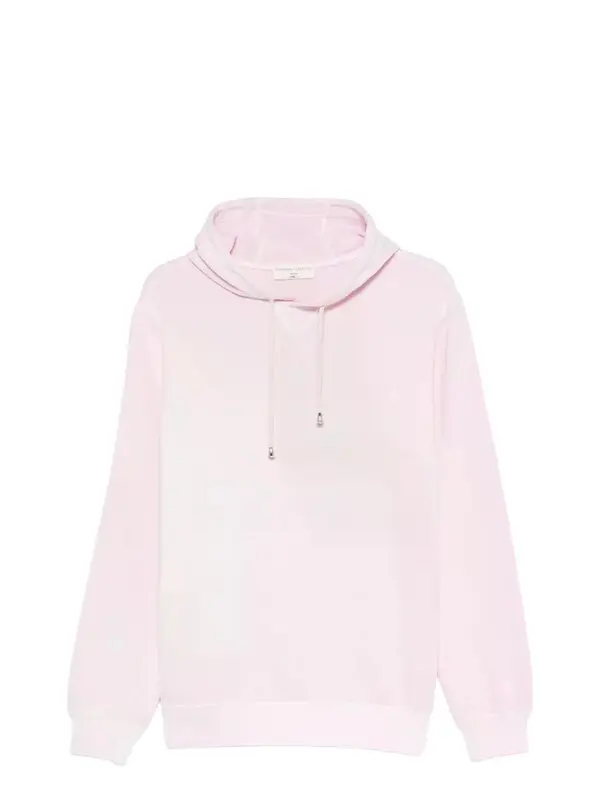 FILIPPO DE LAURENTIIS Drawstring-fastening Cotton Hoodie - Pink