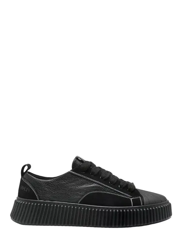 RHUN Textured Sole Trainer - Black