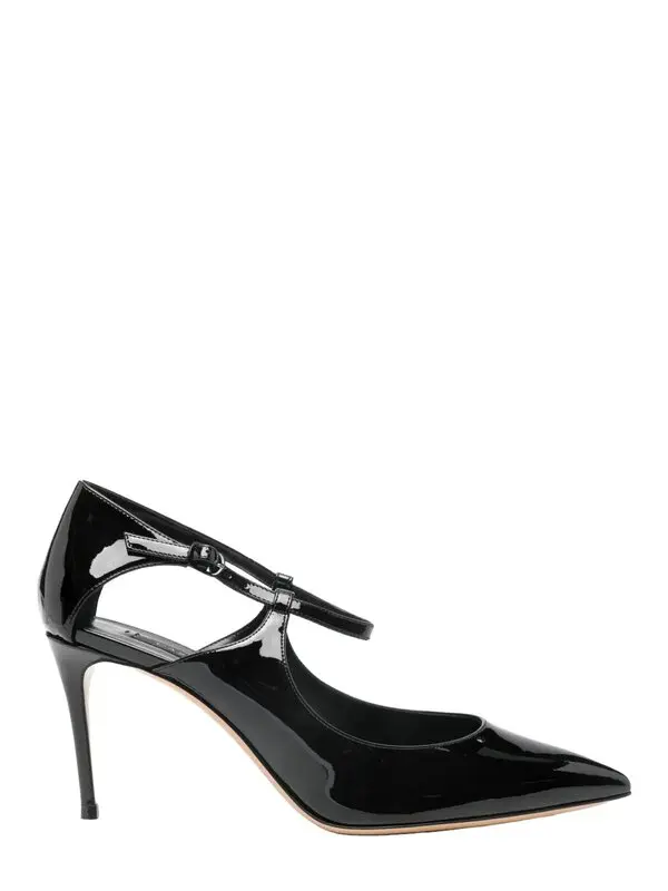 Casadei 80mm Cut-out Strap Pumps - Black
