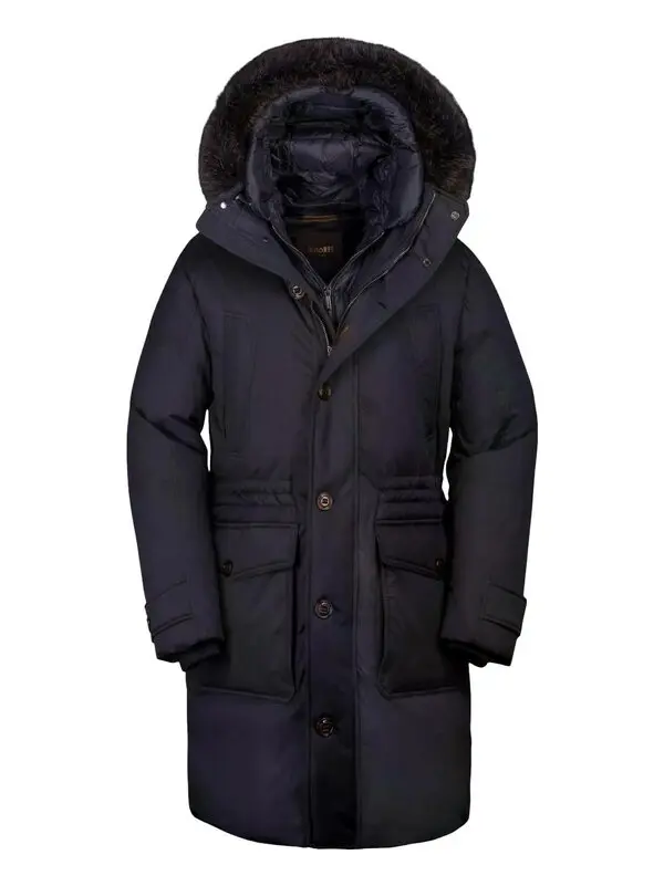 MOORER Helsinky Coat - Blue