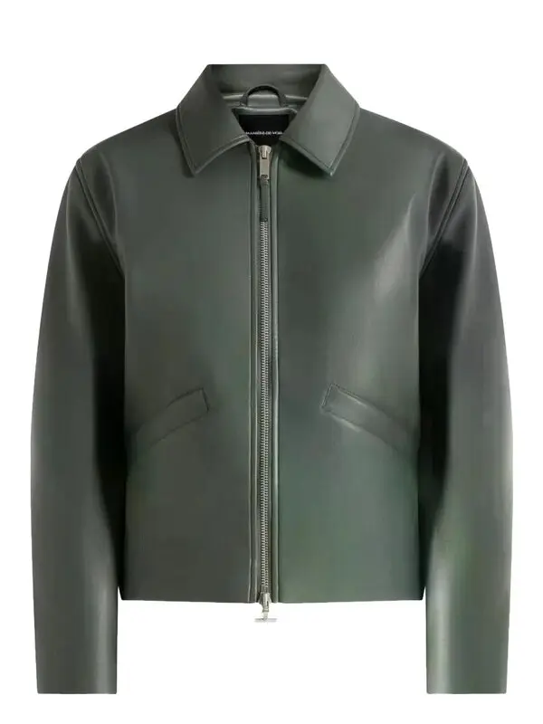 Manière De Voir Yves Zip-up Jacket - Green