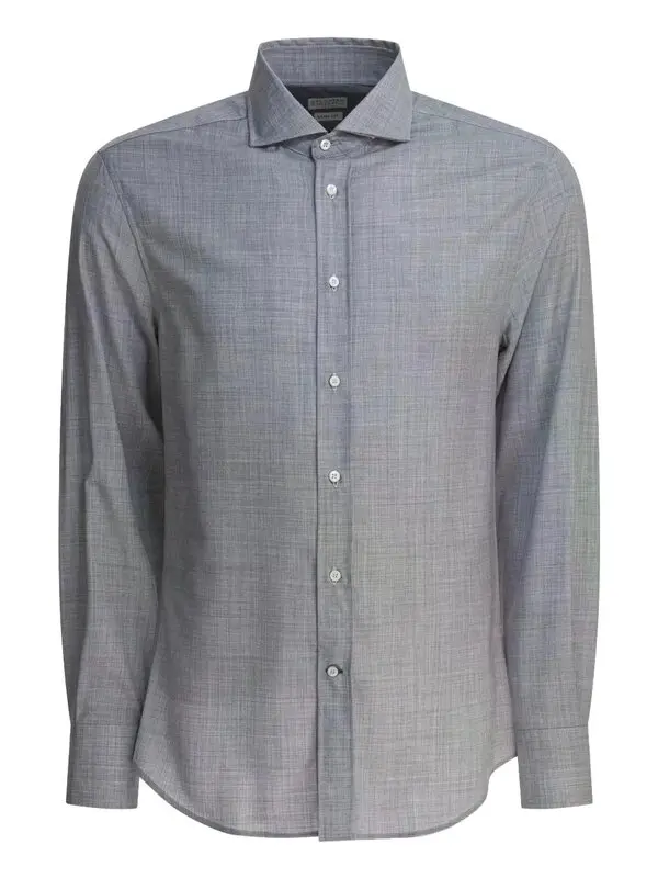 Brunello Cucinelli Buttoned Shirt - Grey
