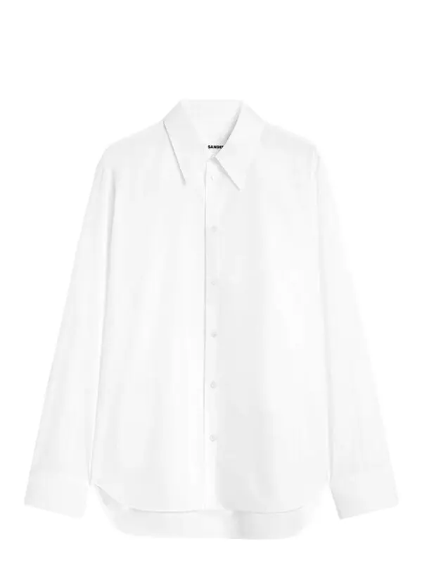 JIL SANDER Button-up Long-sleeve Shirt - White