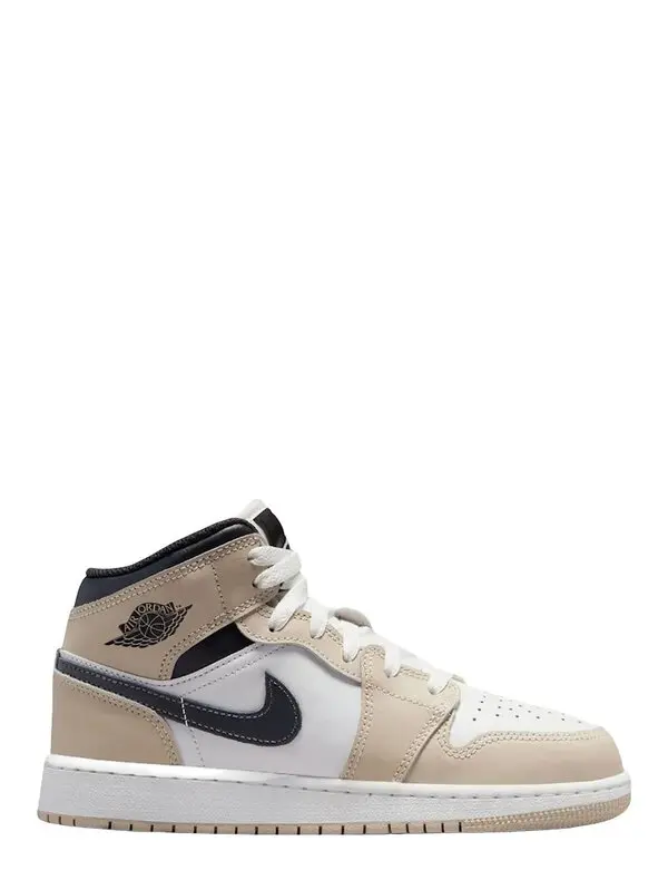 JORDAN 1 Mid Sneakers - Summit White/off Noir/rattan